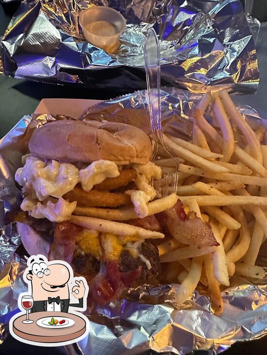 Menu at Smashed Burger restaurant, Davenport