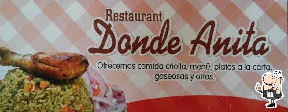 Menu at Donde Anita restaurant, Lurin
