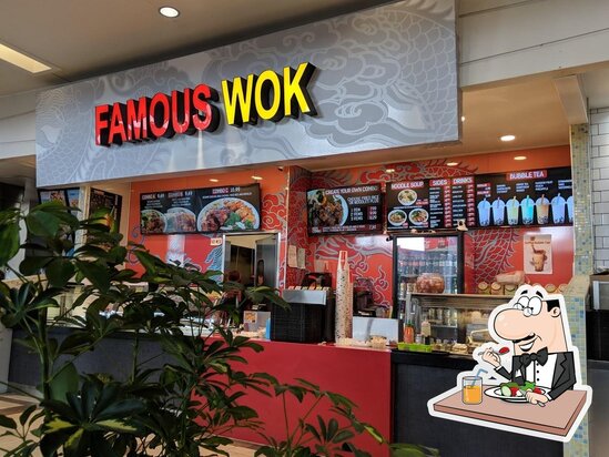 Menu at Famous Wok restaurant, Calgary, 36 St NE