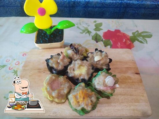 Menu at Rainbow Dim Sum restaurant, Semarang