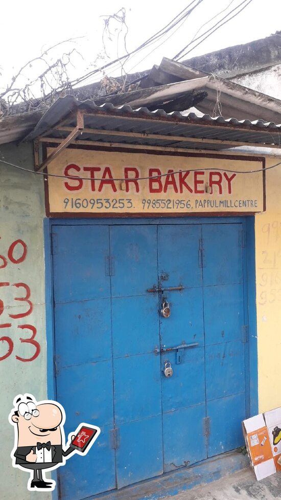 Menu at Star bakery, Vijayawada