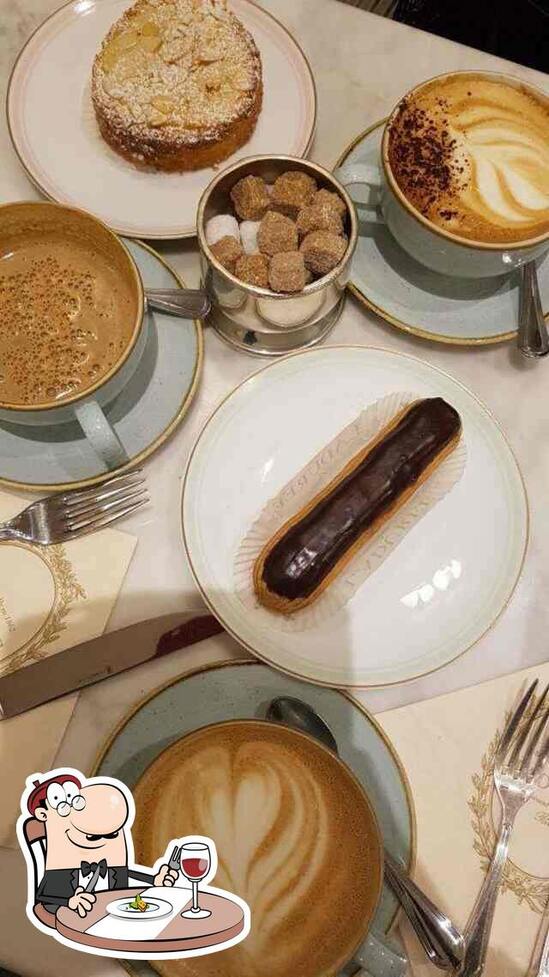 Menu at Ladurée cafe, Dublin