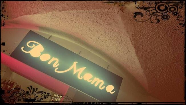 Menu at Bon Mama cafe, Linz
