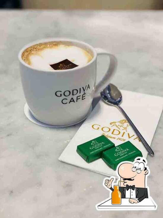 Menu at Godiva cafe, Dubai, 34JP+694