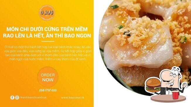 Menu at Bánh Bèo O Mai, Hanoi