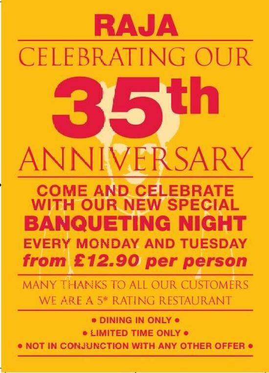 Raja Tandoori, 4 High St in Caterham - Restaurant menu and reviews