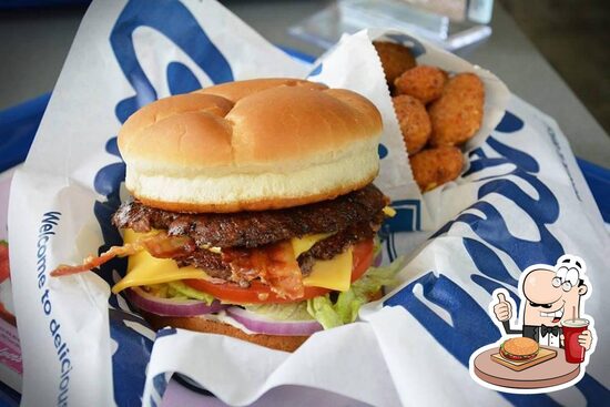Menu at Culver's fast food, Lake Zurich