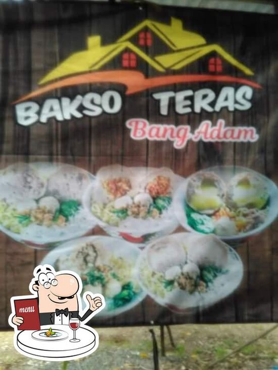 Menu at Bakso Teras "Bang Adam" restaurant, Blora
