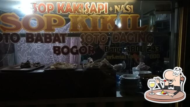 Menu at RM Sop Kaki Sapi restaurant, Pontianak