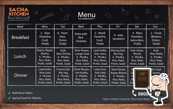 Sacha Kitchen, Dehradun - Restaurant menu, prices and reviews