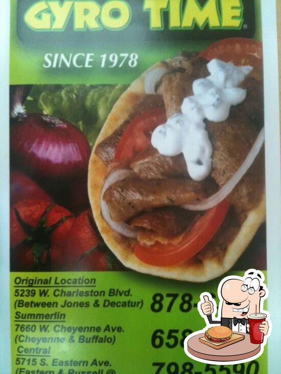 Menu at Gyro Time - Charleston restaurant, Las Vegas, W Charleston Blvd