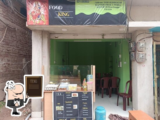 Menu at Food King, Egra