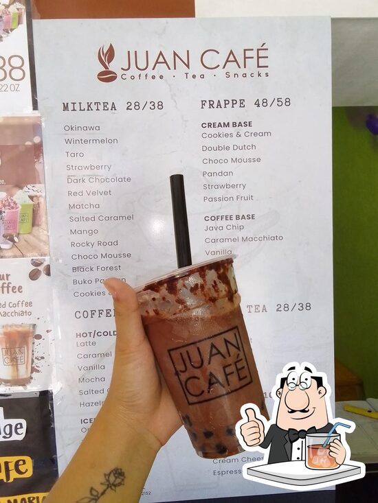 Menu at Juan Cafe Filinvest Santa.maria Branch, Santo Tomas