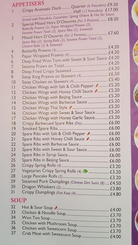 Menu at New China House Newtonabbot restaurant, Kingsteignton