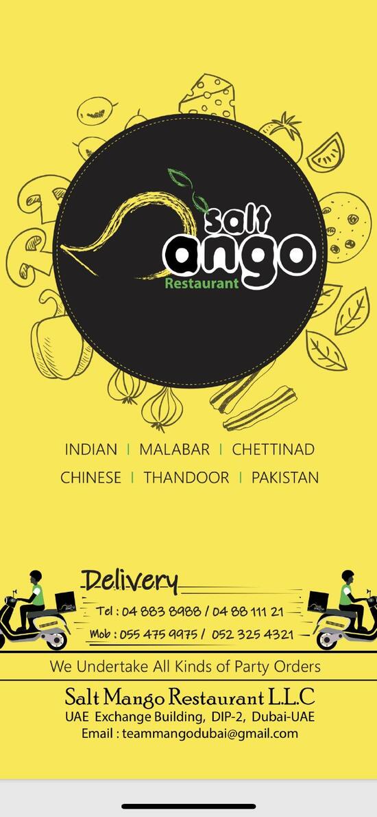 Menu at Salt Mango restaurant, UAE, Dubai Investment Park - 2