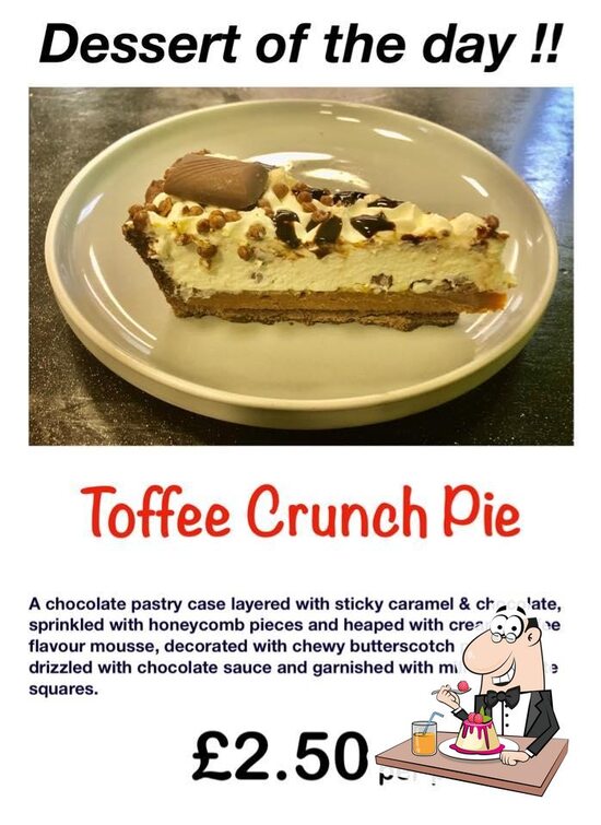Menu at Two Flags Cafe, North Luffenham