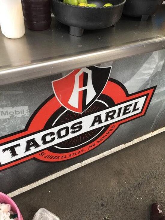 Menu at Tacos Ariel restaurant, Guadalajara, C. Bernardo de Balbuena 742
