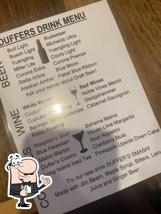 Menu at Duffer's Restaurant And Pub, Fredericktown
