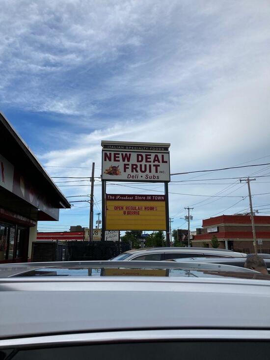 Menu at New Deal Fruit restaurant, Revere