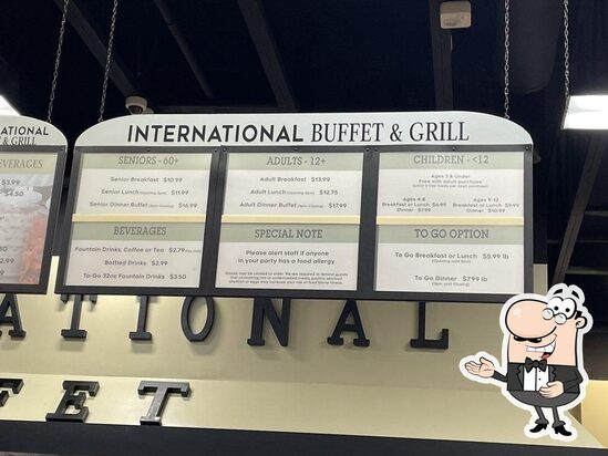 Menu at International Buffet & Grill restaurant, Poughkeepsie