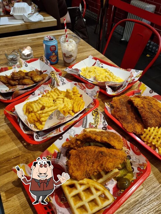 Menu at Lucky B's Hot Chicken restaurant, Glasgow, 205 Fenwick Rd