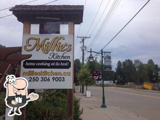 Menu at Millie's Kitchen restaurant, Lumby
