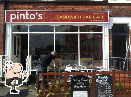 Menu at Pinto's The Friendly Village Cafe, Manchester
