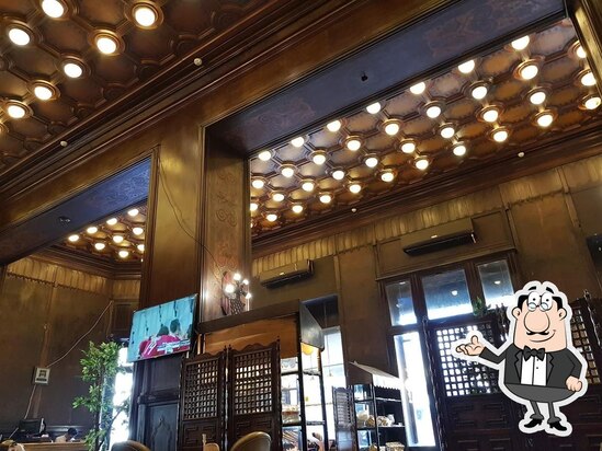 Menu at Trianon cafe, Alexandria, 52 Saad Zagloul Square