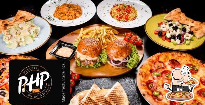 Menu au PHP Pizza • Burgers & More, Bucarest