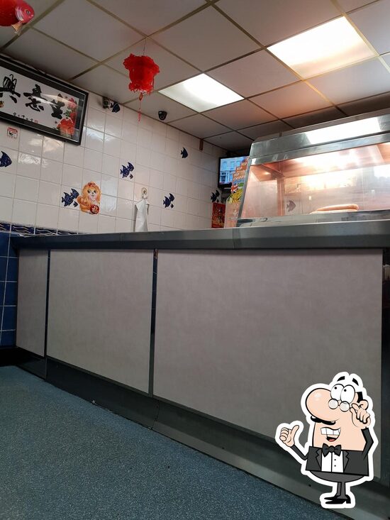 Menu at Yip's Chippy restaurant, Darwen