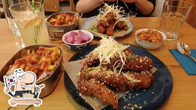Menu au Namsan Maru (korean street food) restaurant, Strasbourg