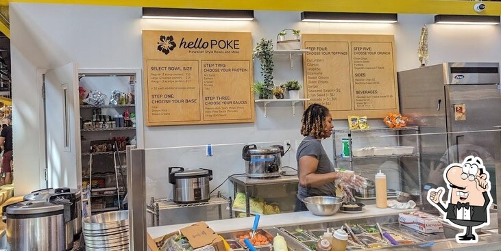 Menu at Hello Poke restaurant, St. Louis
