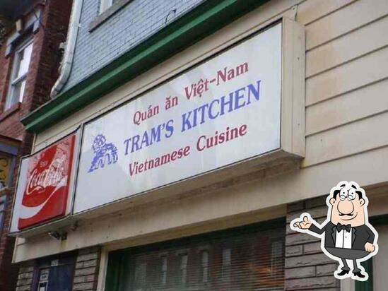 Menu at Tram's Kitchen restaurant, Pittsburgh