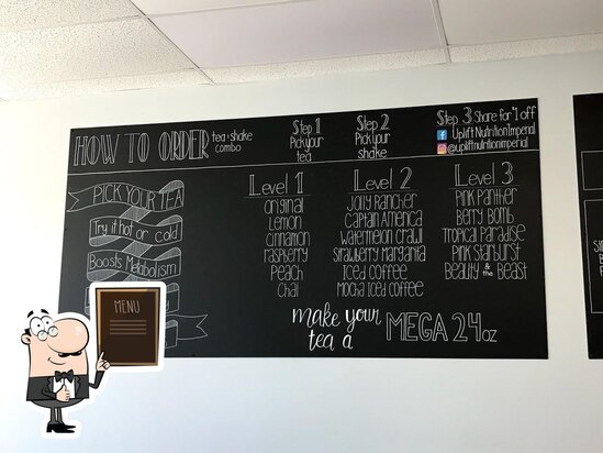 Menu at Uplift Nutrition pub & bar, Imperial, Imperial Main