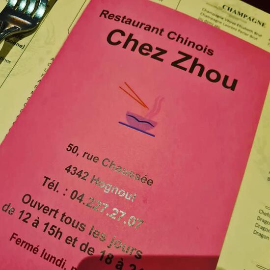 Chez Zhou, Awans - Critiques de restaurant