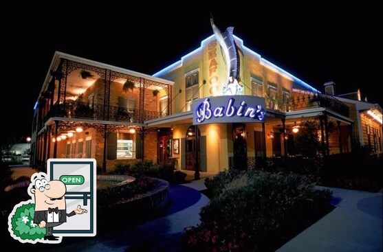 Menu at Babin's Seafood House restaurant, Shenandoah, I-45