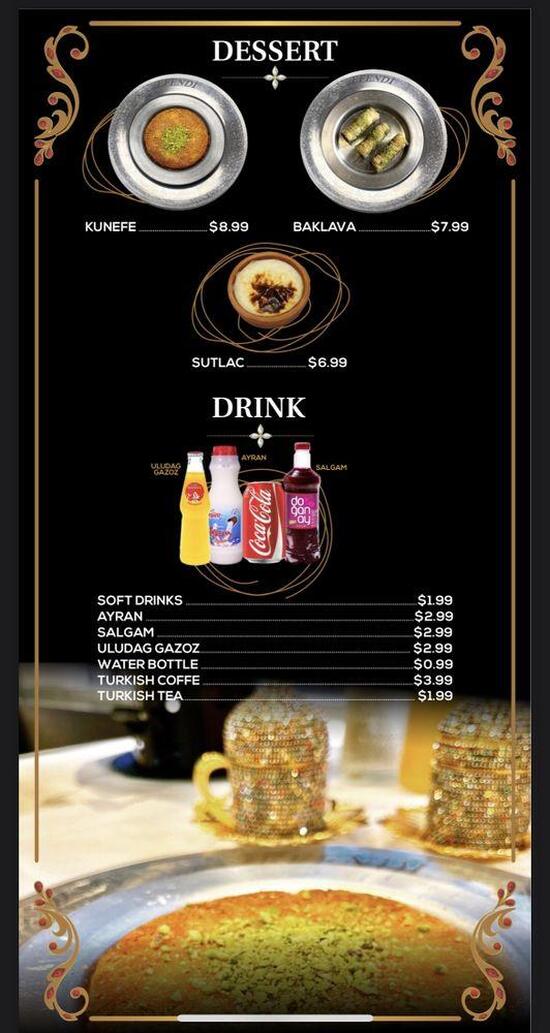 Menu at Efendi Restaurant (RUTHERFORD LOCATION), Vaughan