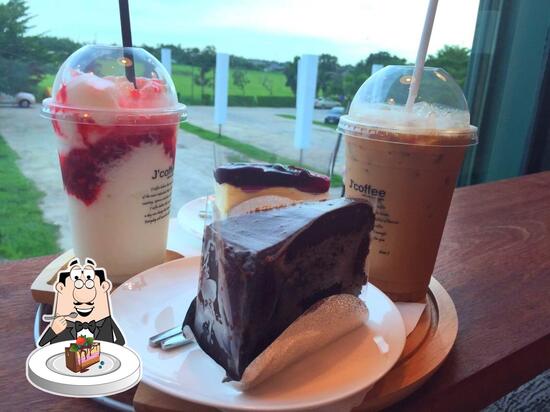 Menu at J Coffee cafe, Bang Phun, XJ64+R57