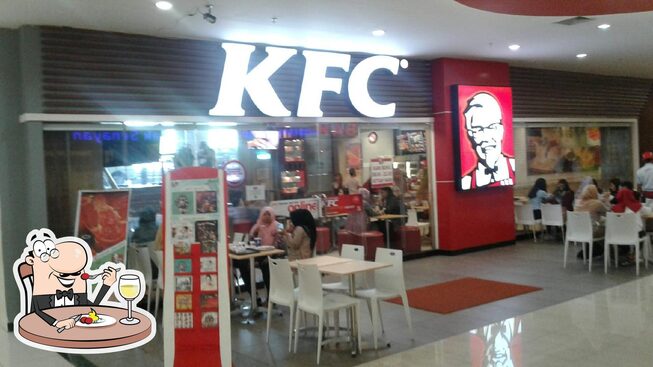 Menu at Kentucky Fried Chicken restaurant, Mataram