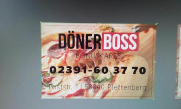 Menu at DönerBOSS pizzeria, Plettenberg