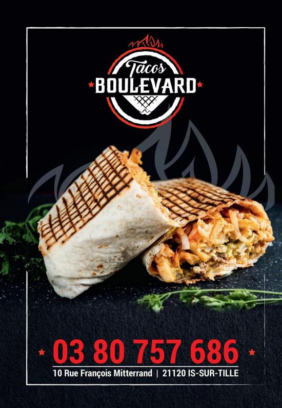 Menu au Pizza Boulevard restaurant, Is-sur-Tille