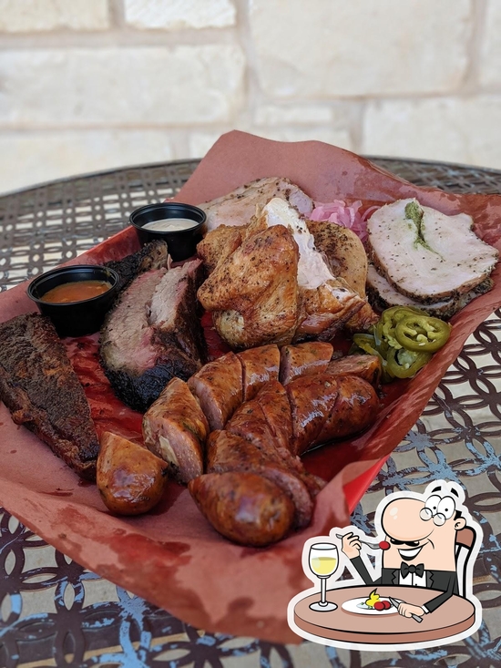 Menu at Helberg Barbecue, Waco, Hwy 6