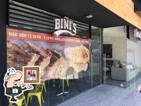 Menu at Biñi's Grilled Cheese restaurant, San Pedro Garza García