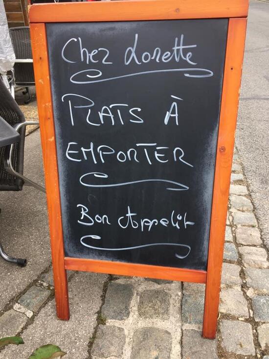 Menu au Chez Lorette restaurant, Ballaison