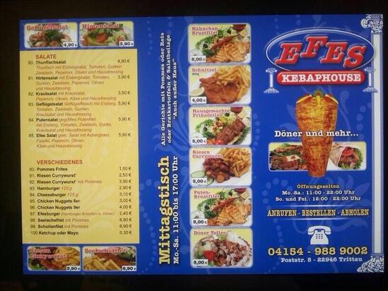Speisekarte von Efes Grill, Trittau