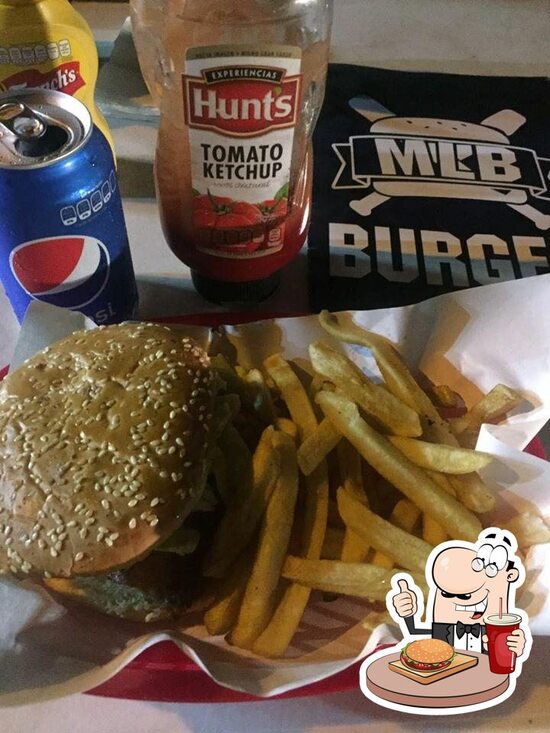 Menu at MLB Burger restaurant, Culiacán