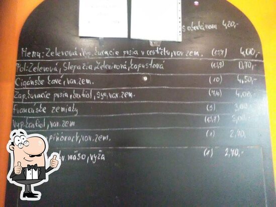 Menu at Reštaurácia a bar Rubín, Rožňava