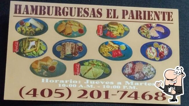 Menu at El Pariente restaurant, Oklahoma City, SW 29th St #2219
