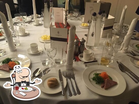 Menu w The Caledonian Club, Londyn