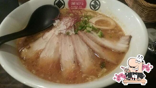 Menu at Umenoya Ramen restaurant, Torrance